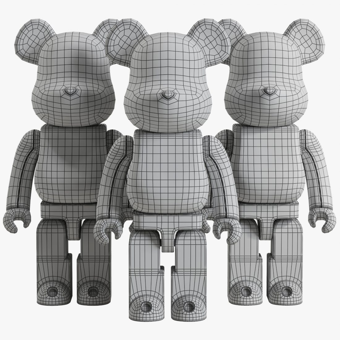 Bearbrick Bape Abc Camo - 3D Model for VRay, Corona