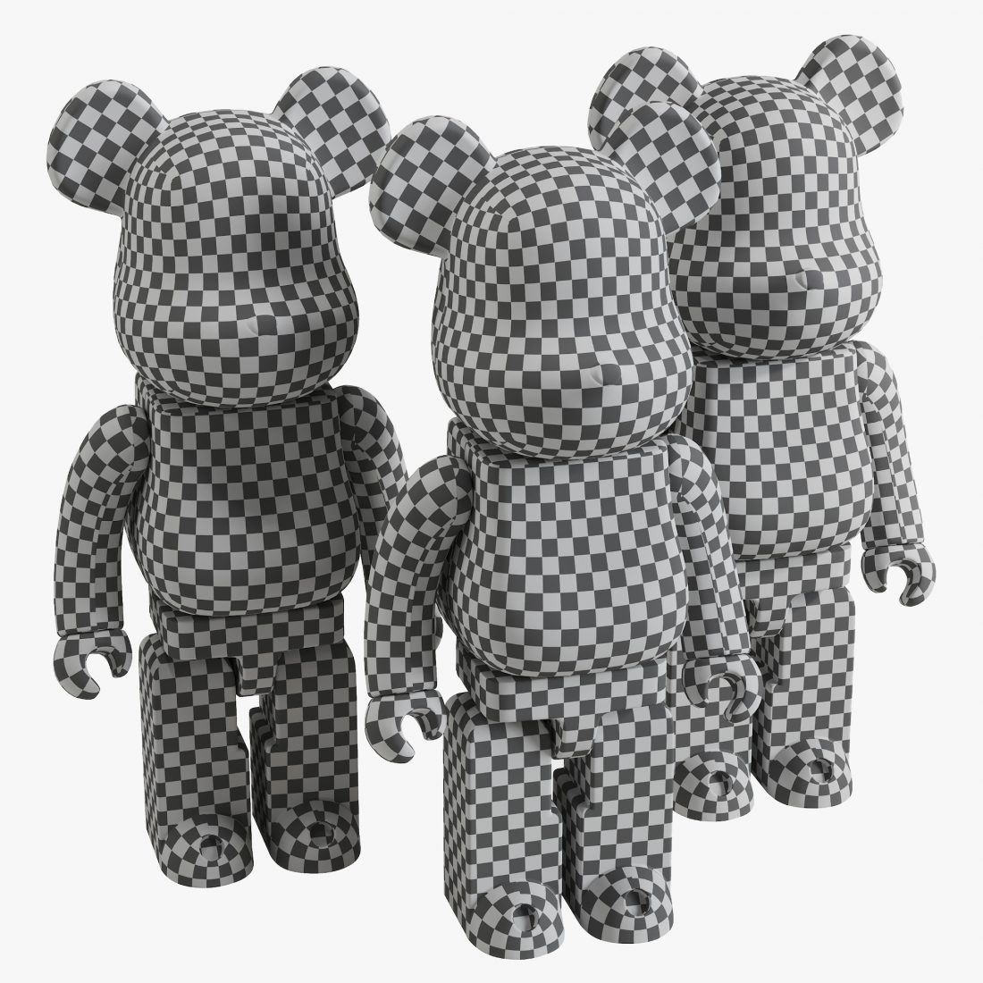 Bearbrick Bape Abc Camo - 3D Model for VRay, Corona