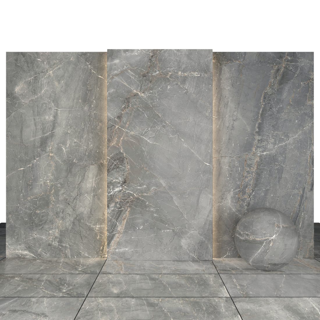 Precious Light Gray Marble - 3D Model for VRay
