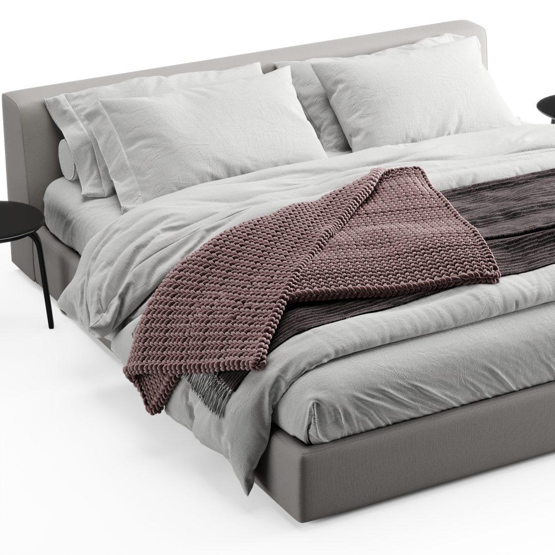 Meridiani Louis Bed - 3D Model for Corona