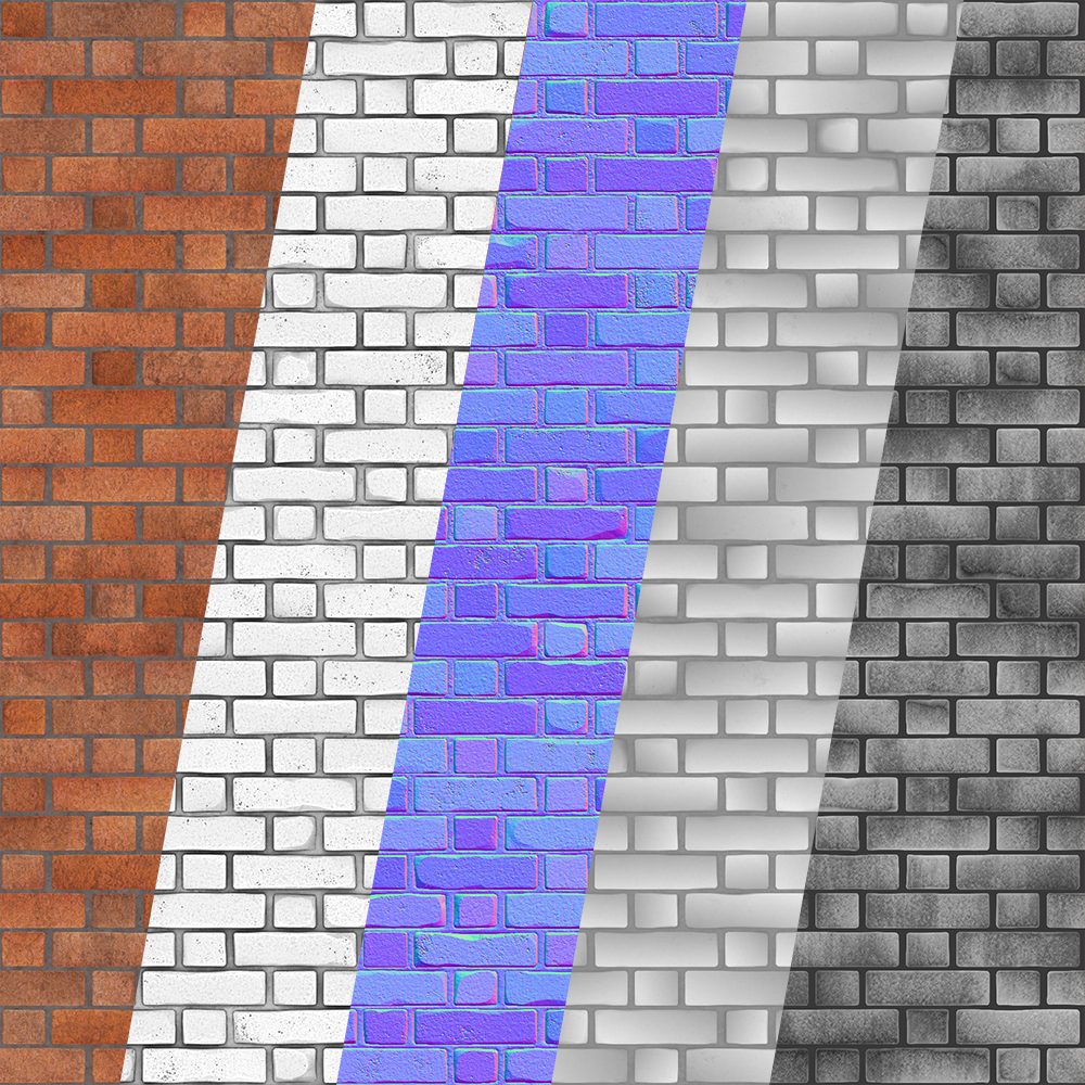 Wall Brick Design-10-PBR-2K-4K - 3D Model for VRay, Corona