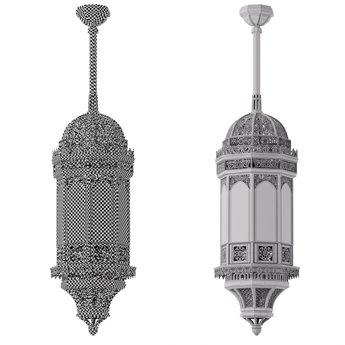Islamic Arabian Ceiling Light 3D Model for VRay, Corona | CGMood