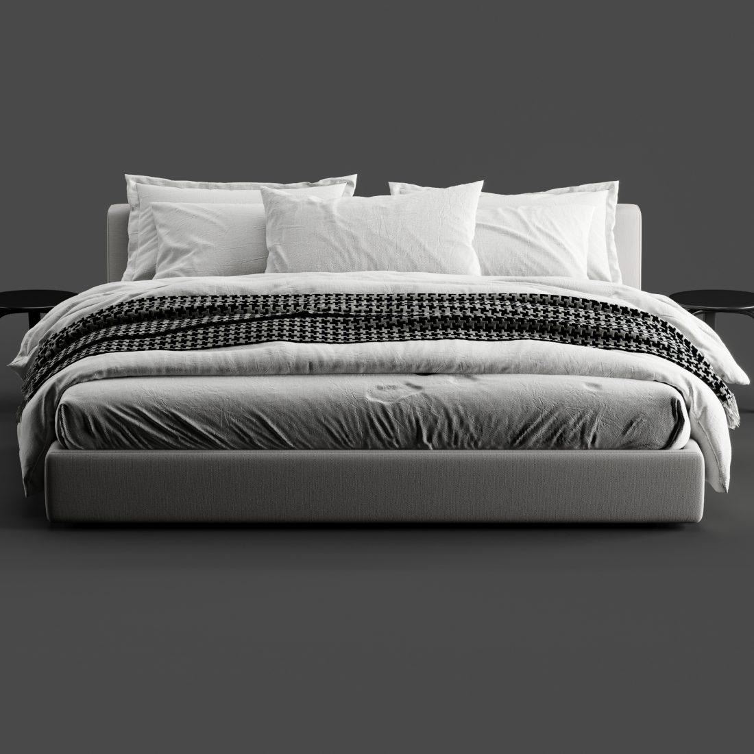 Meridiani Louis Bed - 3D Model for Corona