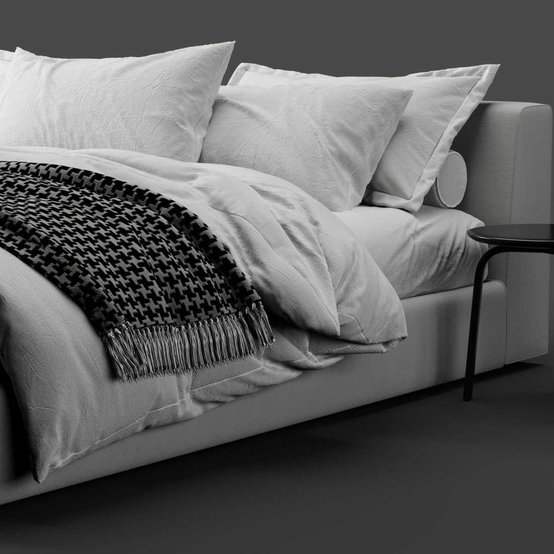 Meridiani Louis Bed - 3D Model for Corona