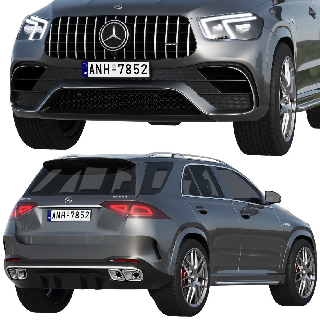 Mercedes Benz AMG GLE 63 2021 3D Model for Corona | CGMood