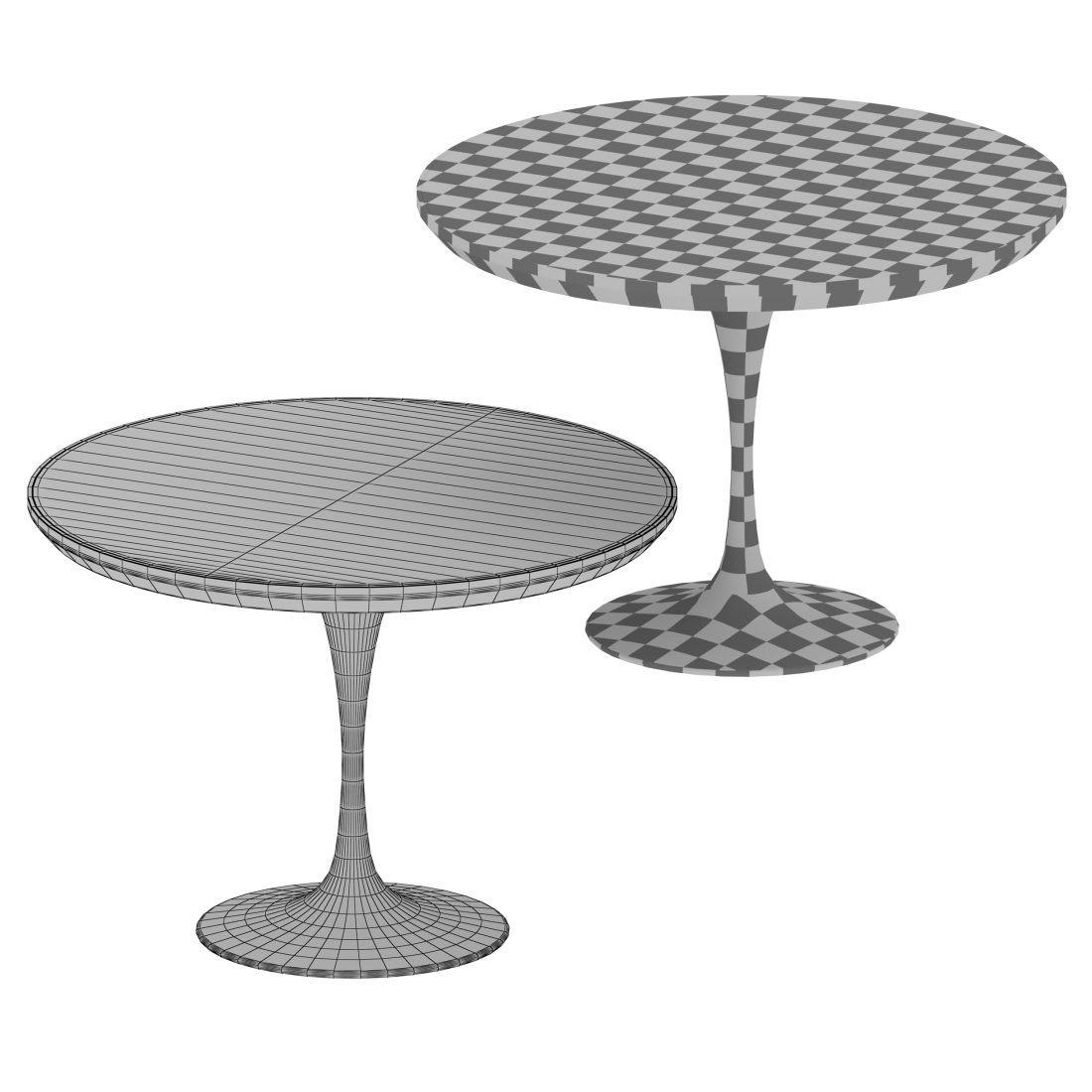 Penn Patchwork Bronze Pedestal Base Dining Table 3D Model for FStorm ...