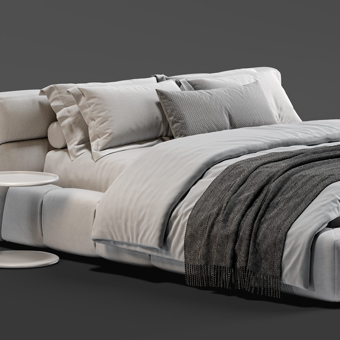 B&B Italia Tufty Bed_vol 02 3D Model for VRay, Corona | CGMood