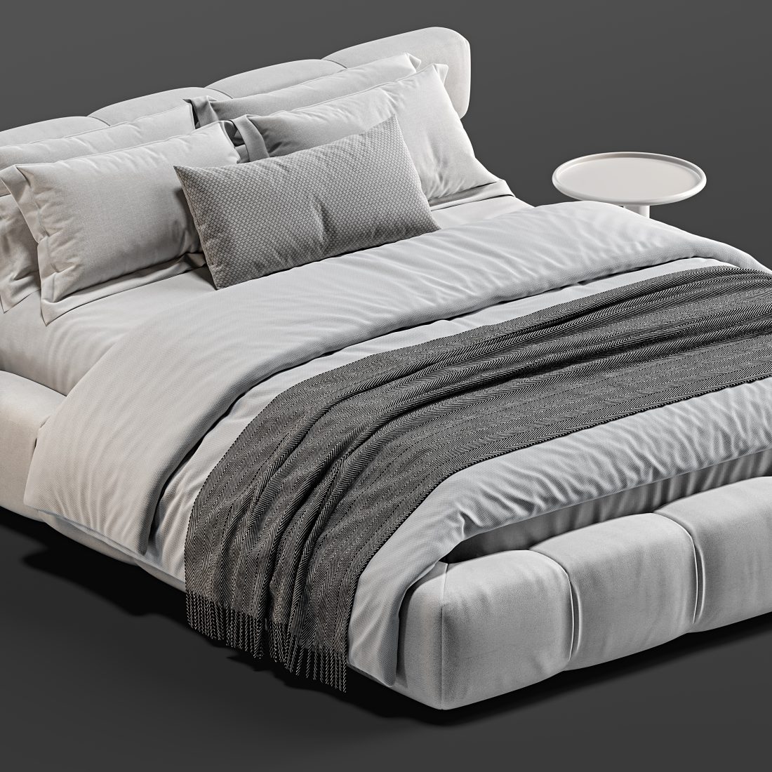 B&B Italia Tufty Bed_vol 02 3D Model for VRay, Corona | CGMood