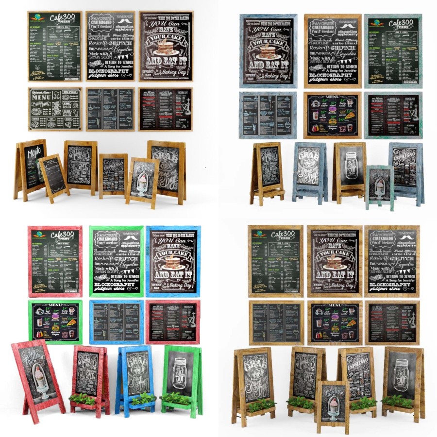 Chalkboards 04 - 3D Model for VRay
