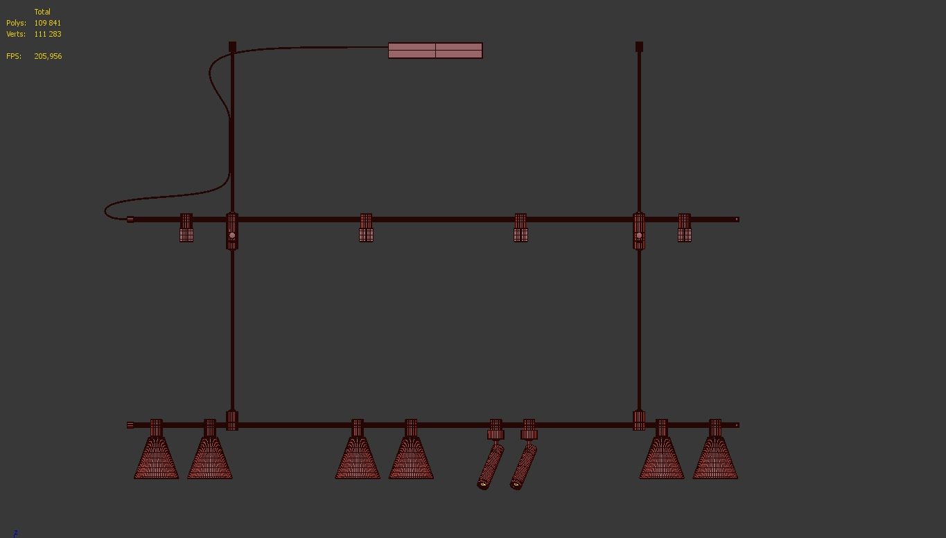Liberty Track Light - 3D Model for VRay