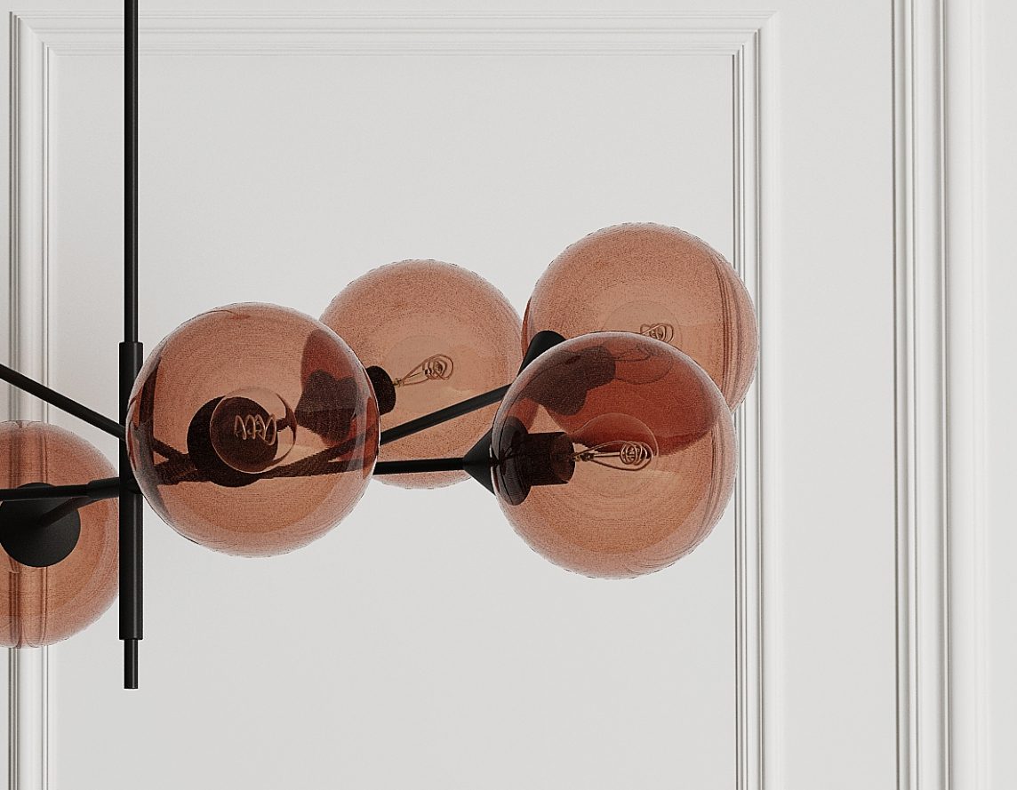 Rida Hanging Lamp - 3D Model for VRay