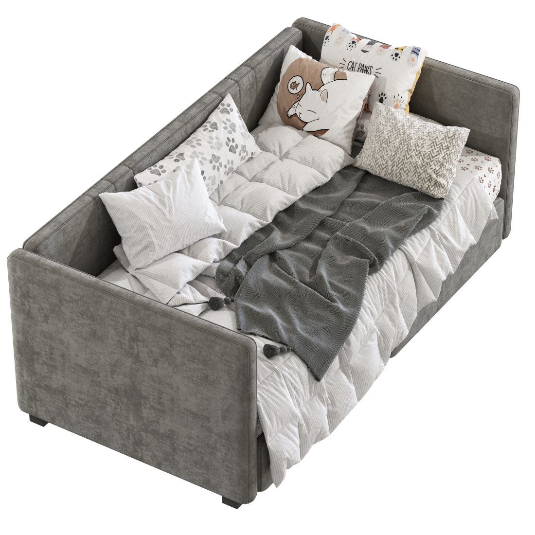 Set 221 Sofa Bed Queer Eye Charis - 3D Model for VRay, Corona