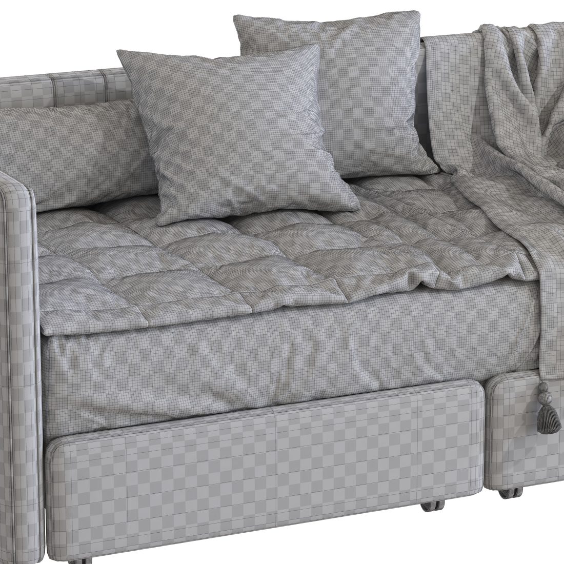 Set 221 Sofa Bed Queer Eye Charis - 3D Model for VRay, Corona
