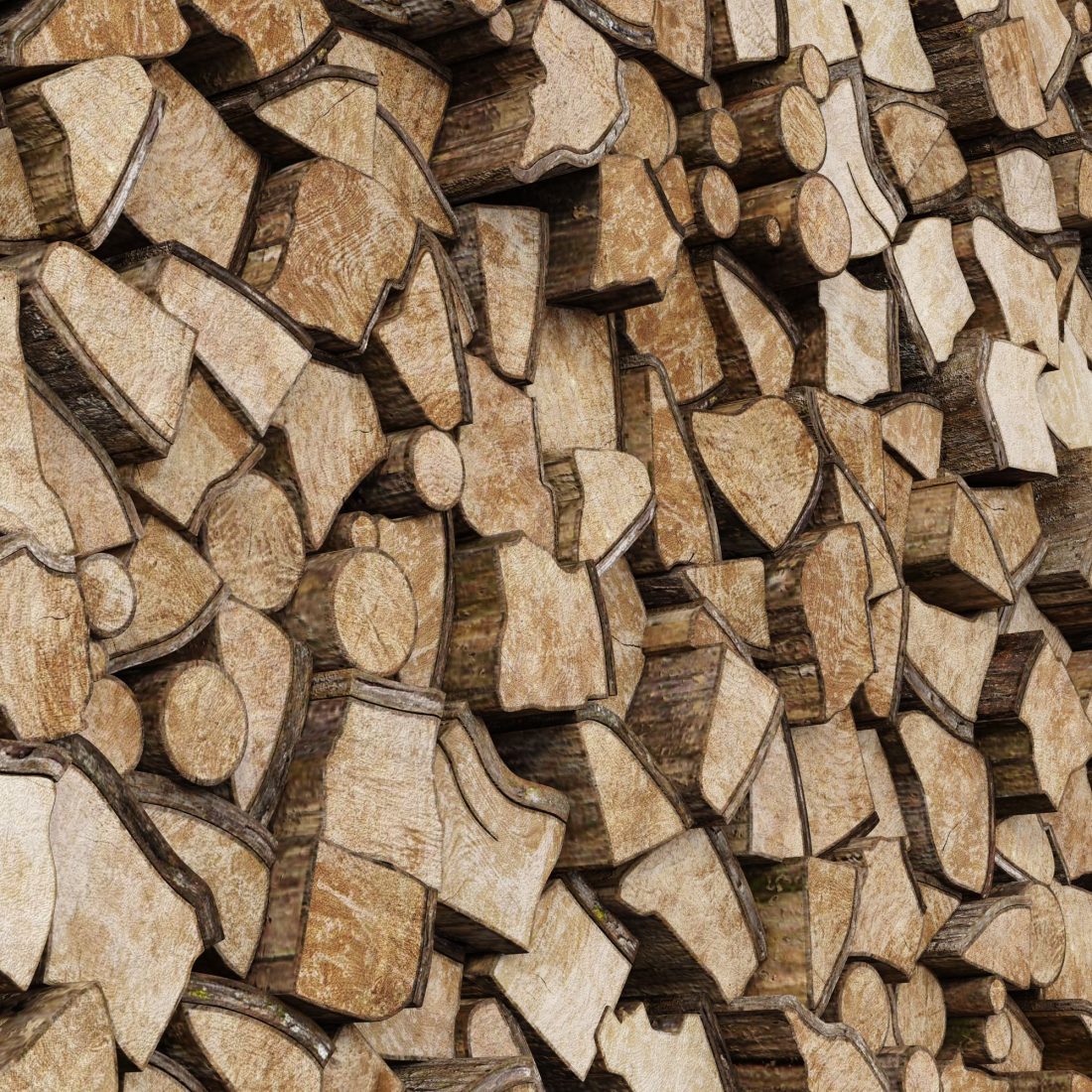 Firewood Decor N4 3D Model for VRay, Corona | CGMood