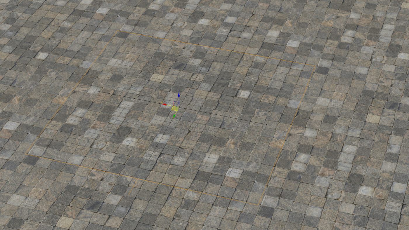 Square Paving Slab Material 02 - 3D Model for VRay, Corona