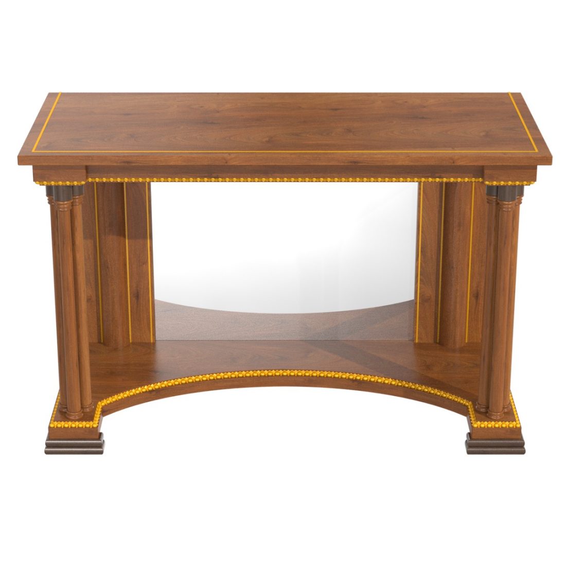 Russian Neoclassic Style Console Table - 3D Model for Corona