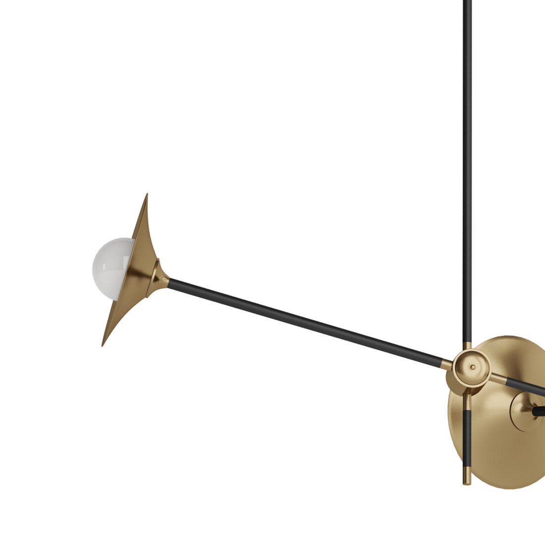 Skew Copper Lamp - 3D Model for VRay