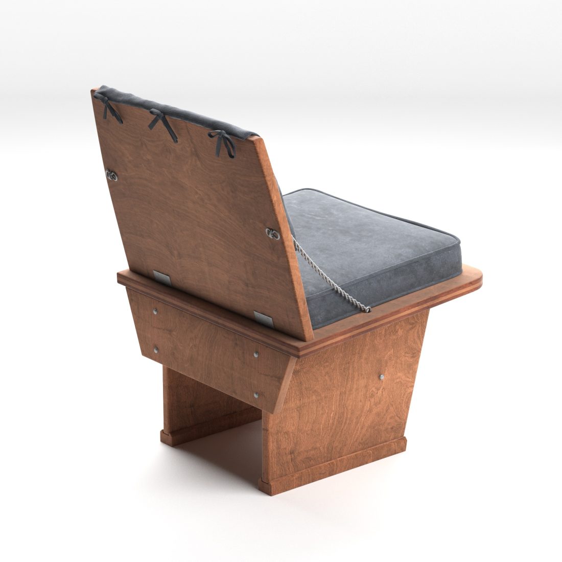 Frank Lloyd Wright Lounge Chair - 3D Model for VRay, Corona