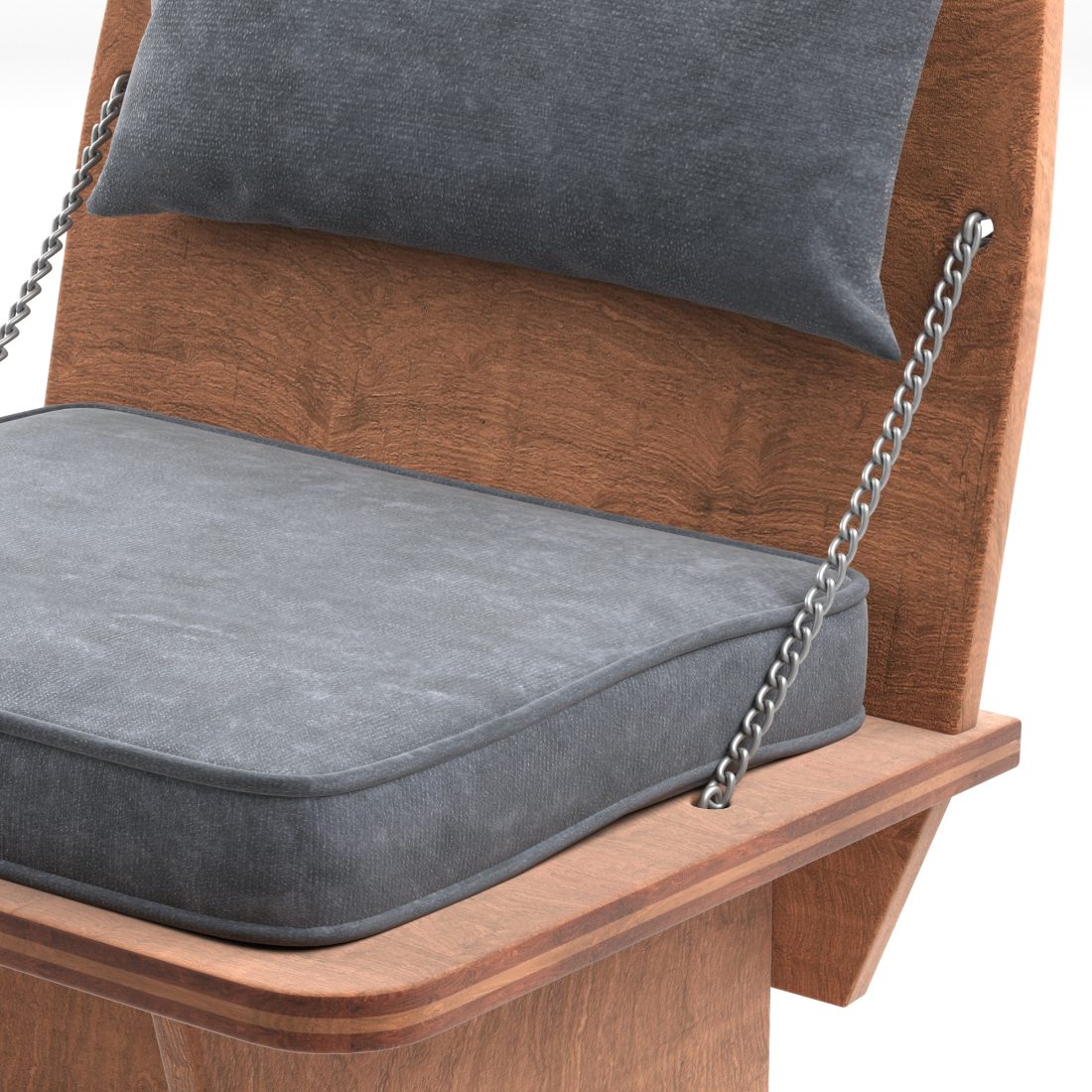 Frank Lloyd Wright Lounge Chair - 3D Model for VRay, Corona