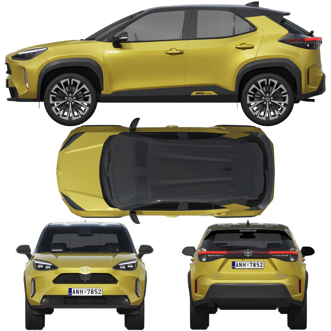 Toyota Yaris Cross 3D Model for Corona | CGMood