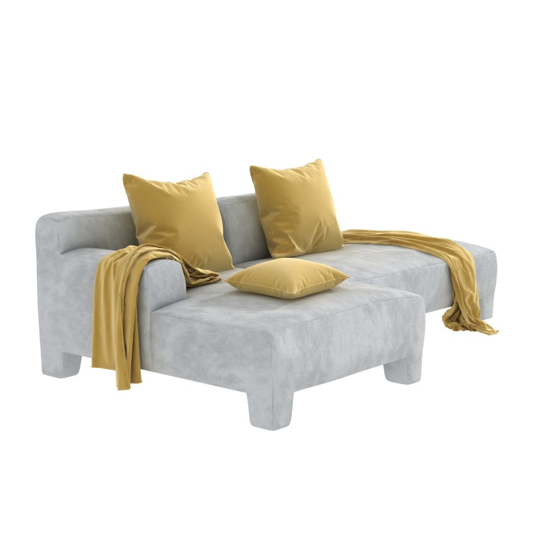 Natadora Morocco Chaise Sofa - 3D Model for VRay
