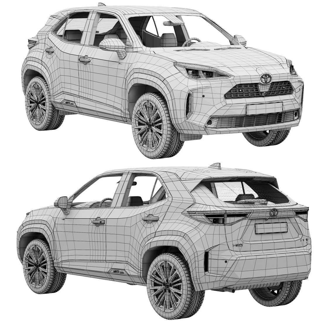 Toyota Yaris Cross - 3D Model for VRay