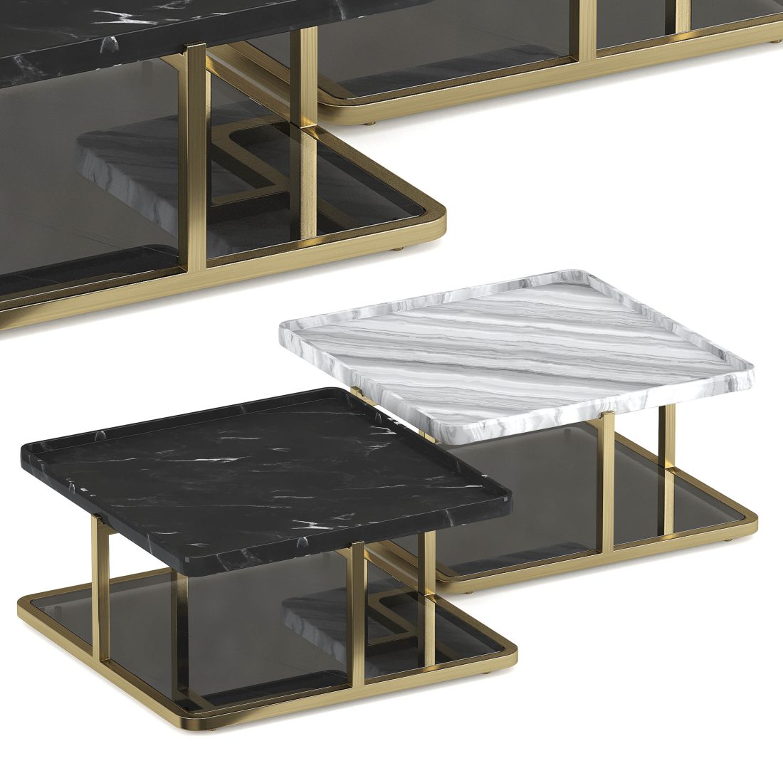 Grant Coffee Table - 3D Model for Corona