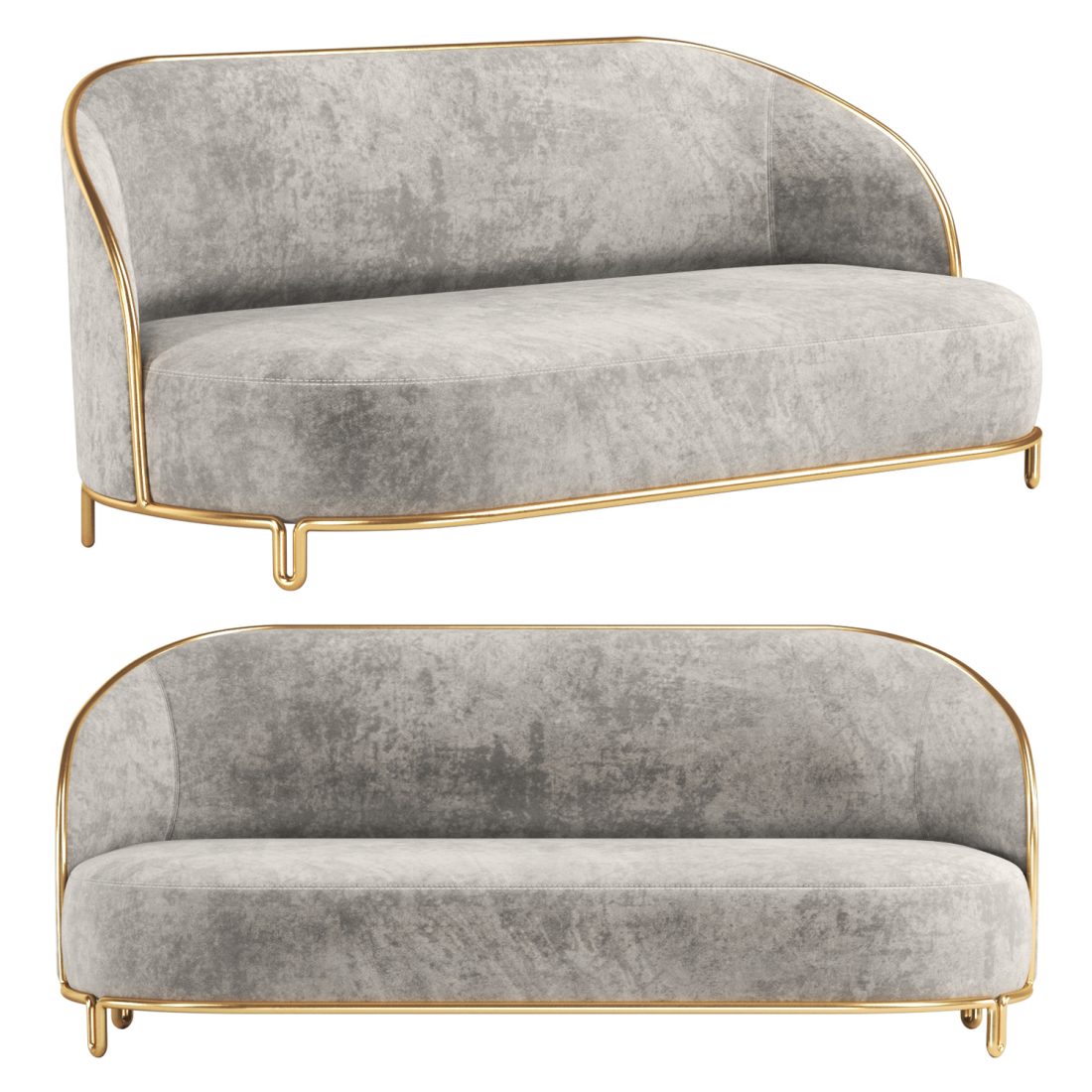 Pipe Sofa By Clan Milano - 3D Model for VRay, Corona
