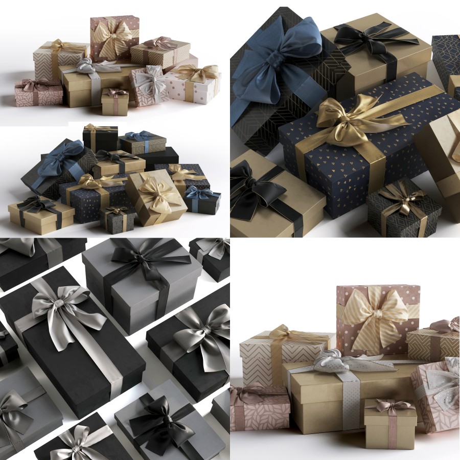 Gift Boxes - 3D Model for Corona