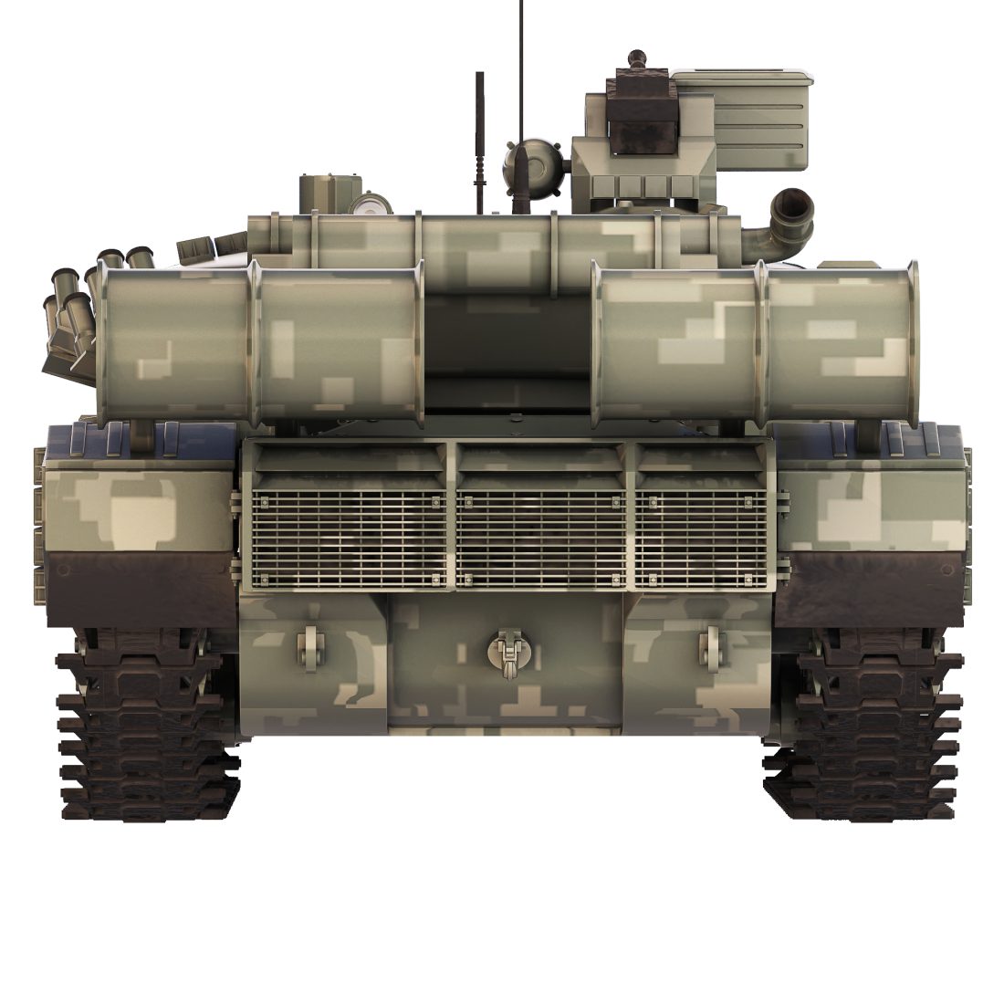 Tank T-64 Bv 2017 - 3D Model for VRay