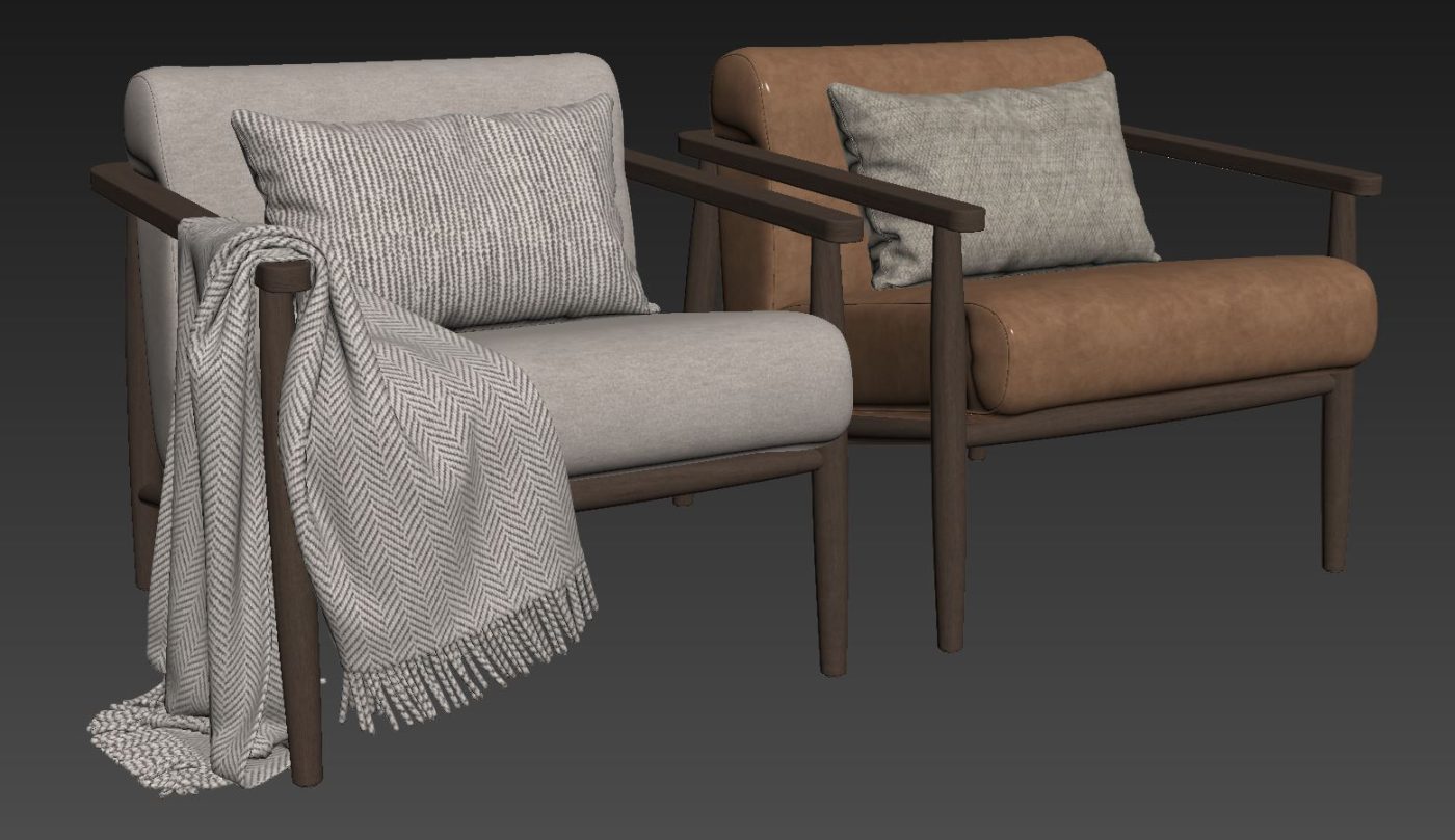 Boheme Chair By Poly Bark - 3D Model for VRay