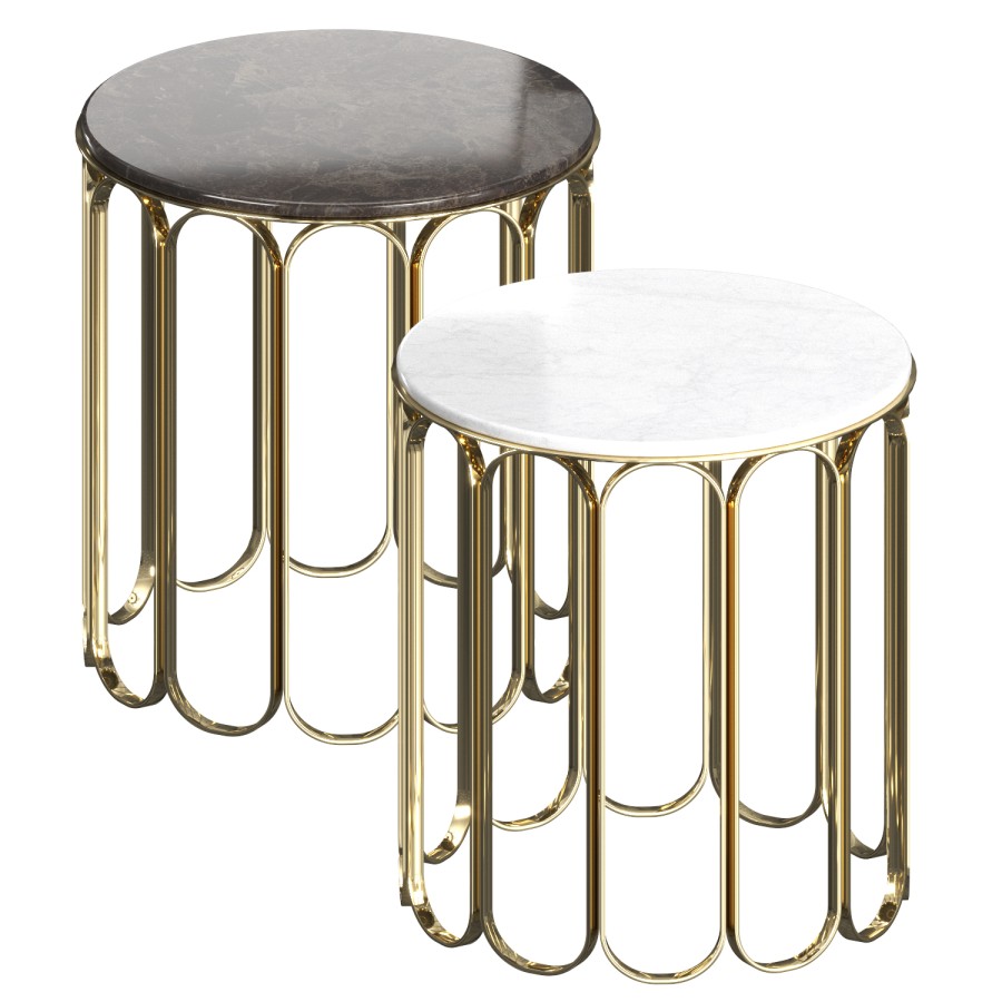 Laskasas Cheryl Side Table - 3D Model for VRay