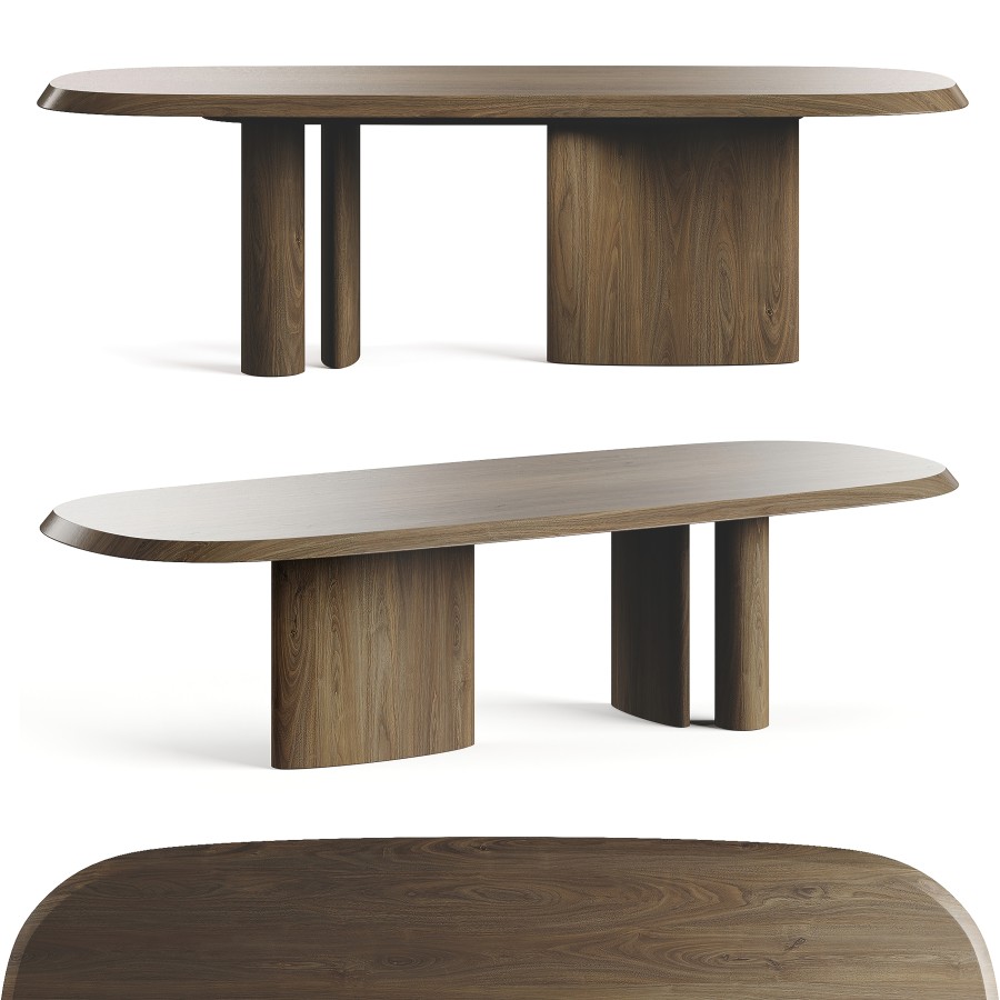 Bonaldo Padiglioni 2023 Dining Tables - 3D Model for VRay, Corona