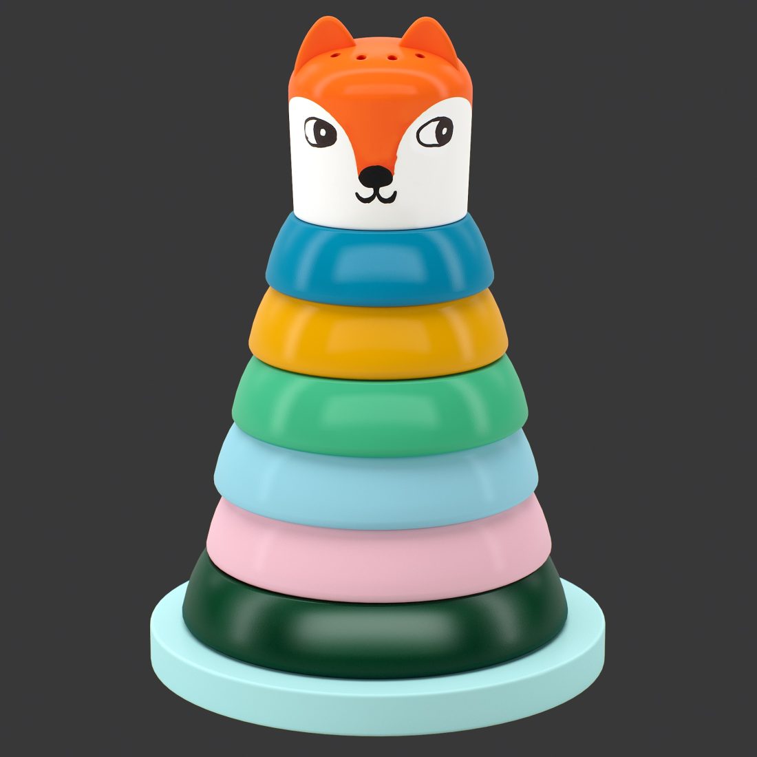 IKEA UPPSTA Stacking Rings - 3D Model for Corona