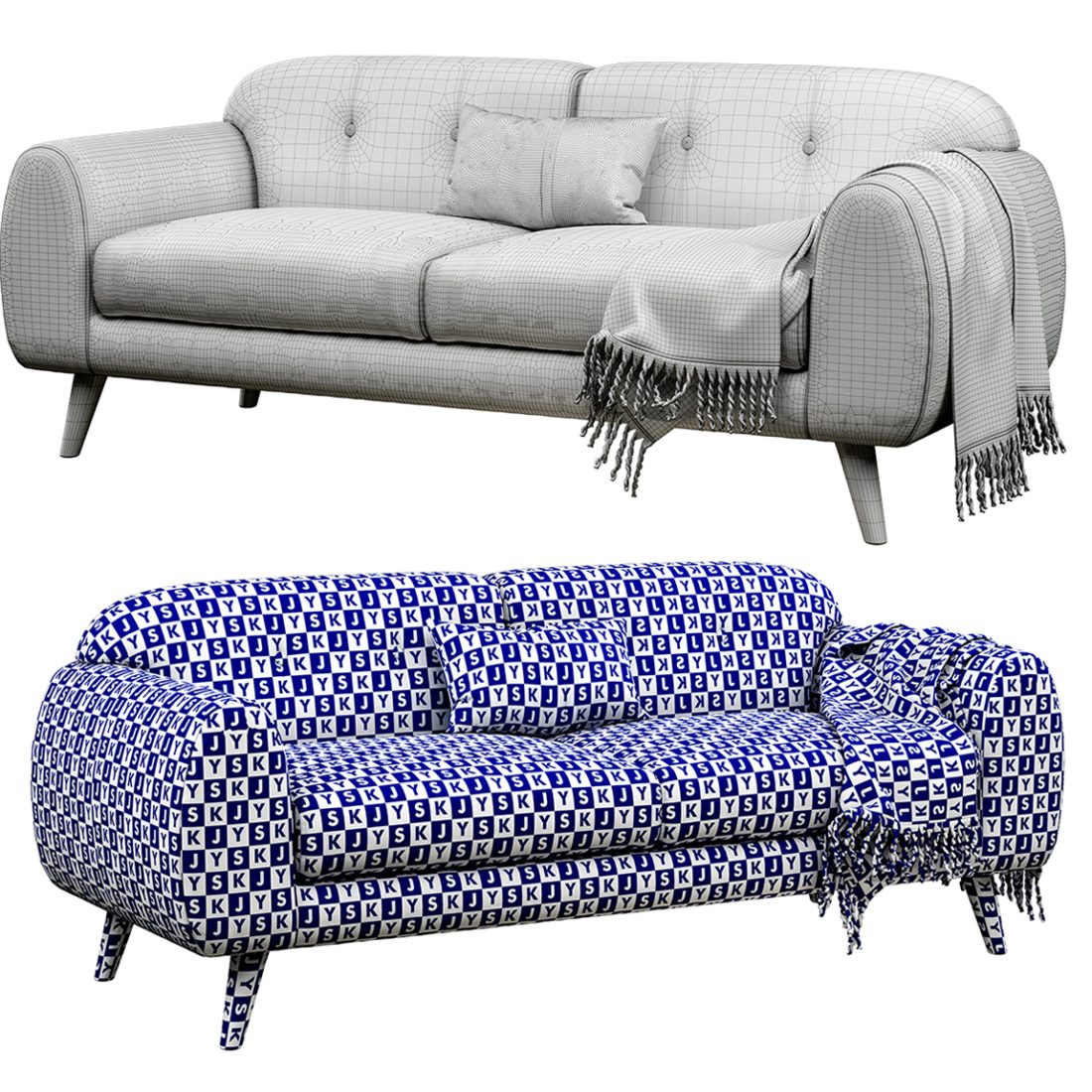 Jysk Faster (sofa) 3D Model for Corona | CGMood