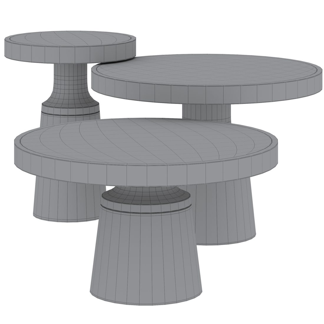 Coffee Table Pompeia By Hamilton Conte - 3D Model for VRay, Corona