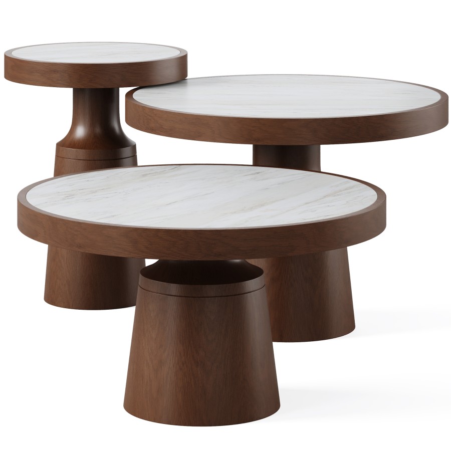 Coffee Table Pompeia By Hamilton Conte - 3D Model for VRay, Corona