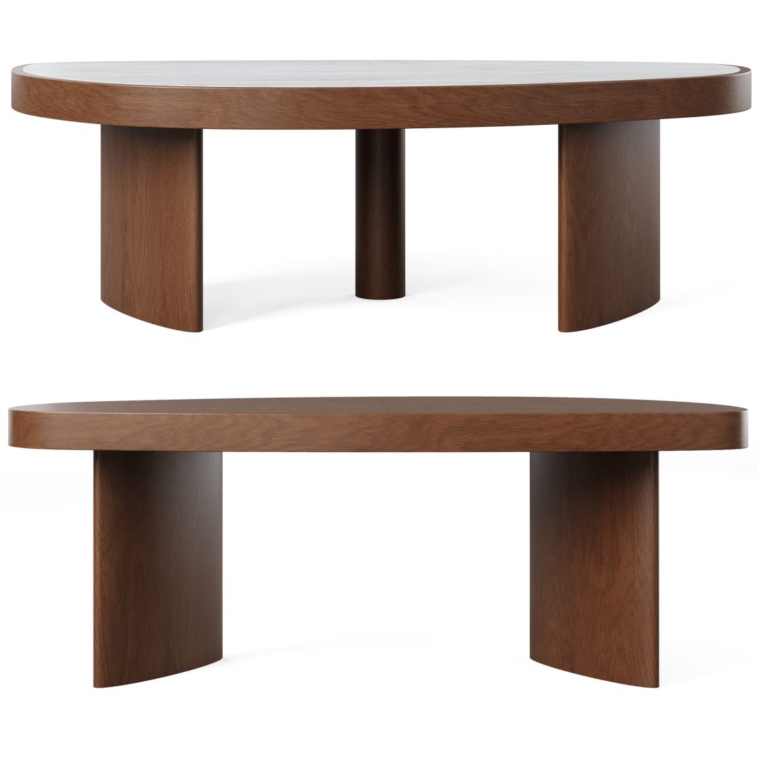 Coffee Table Silas By Hamilton Conte - 3D Model for VRay, Corona