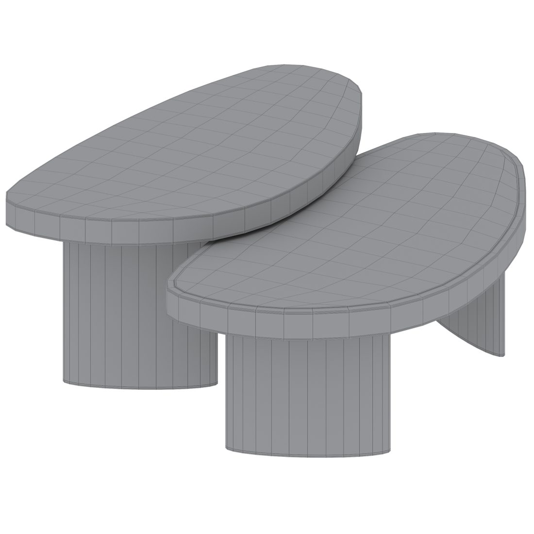 Coffee Table Silas By Hamilton Conte - 3D Model for VRay, Corona