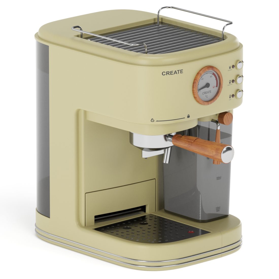 CREATE Espresso Coffee Machine - 3D Model for VRay, Corona