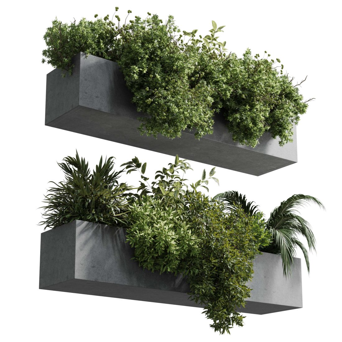 Wall Plant - Hanging Plants Balcony Plants Outdoor - 3D Model for VRay ...