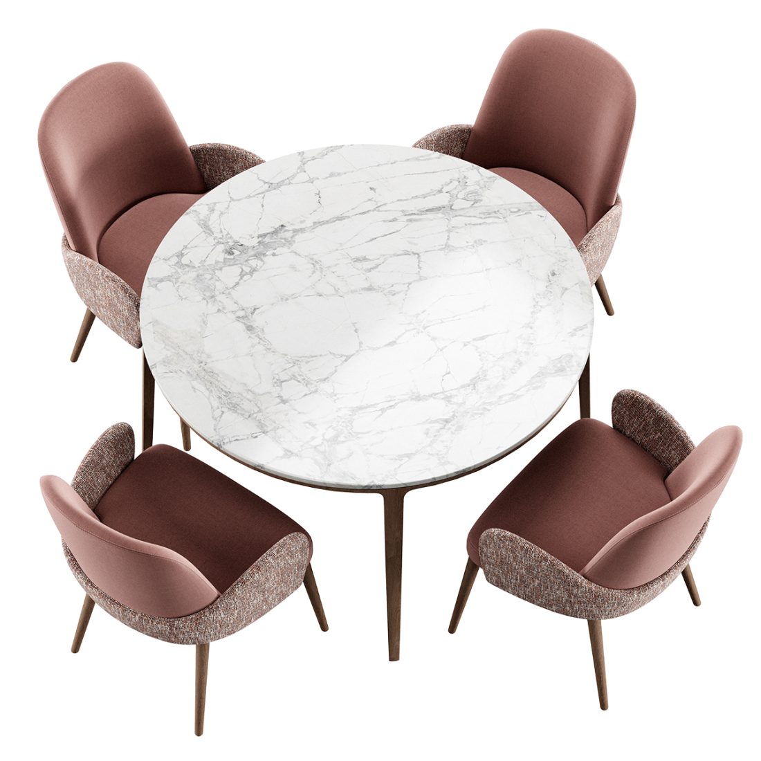 Chair Bulb Konyshev Dinning Set 3D Model for Corona | CGMood