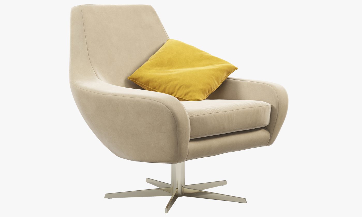Joybird Lenette Swivel Chair - 3D Model for VRay, Corona