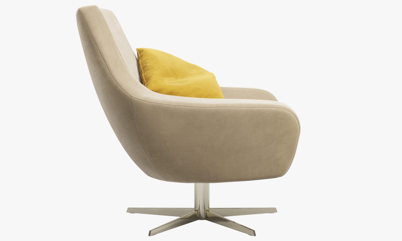 Joybird Lenette Swivel Chair - 3D Model for VRay, Corona