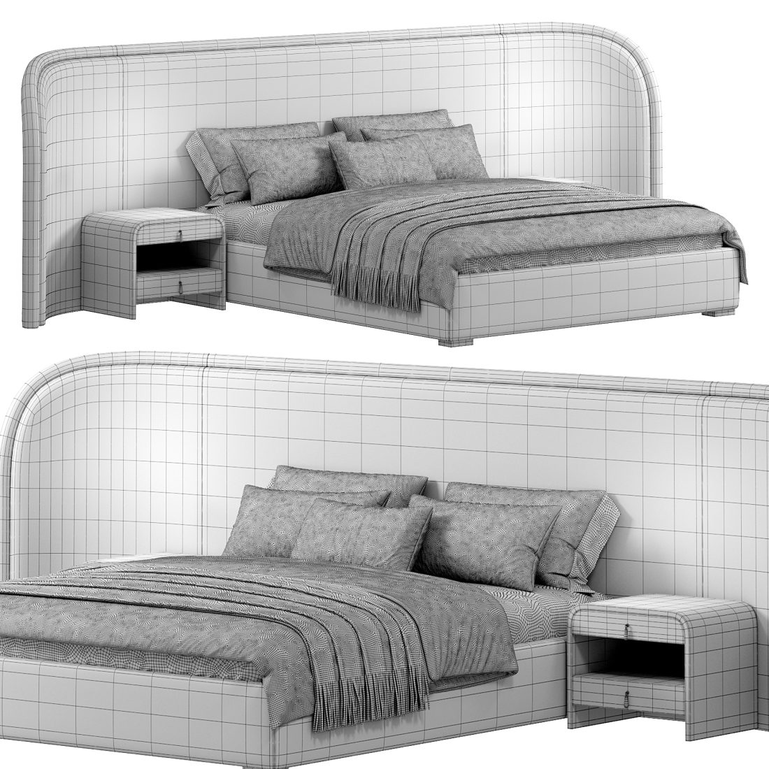 Bed Ferrol 3D Model for Corona | CGMood
