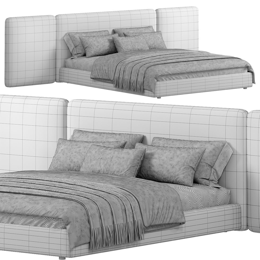 Lota Bed By Treku - 3D Model for Corona