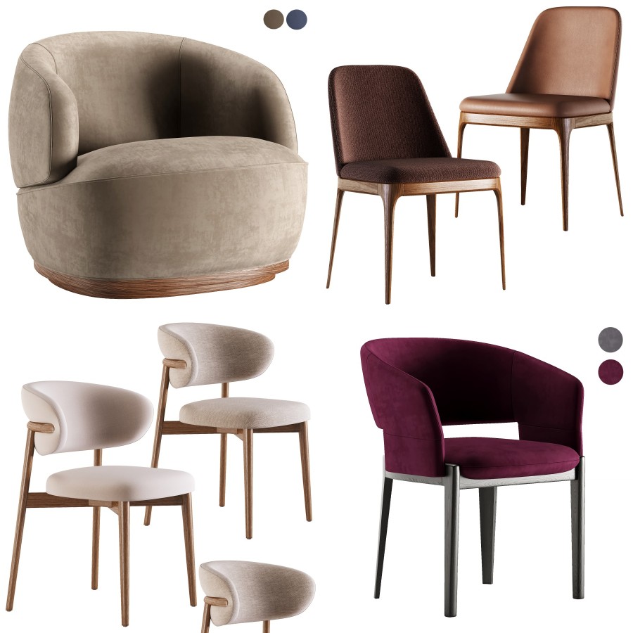 Oleandro Chair By Calligaris - 3D Model for Corona