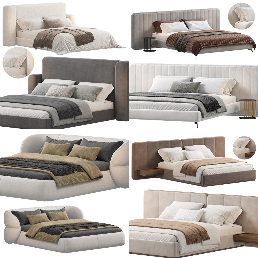 Bed Ferrol - 3D Model for Corona