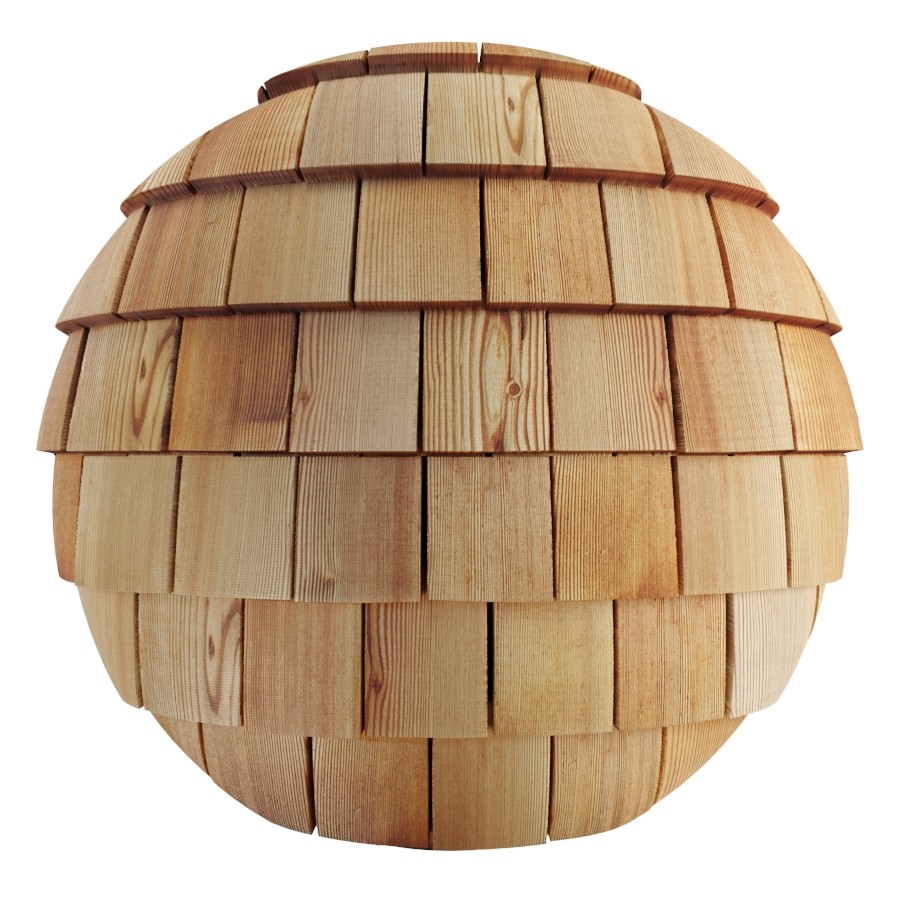 Wood Shingles - 3D Model for Corona