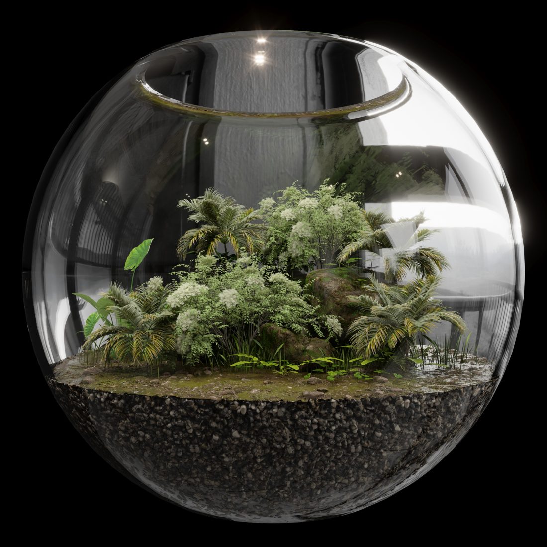 Terrarium Plants Collection No4 3D Model for VRay, Corona | CGMood